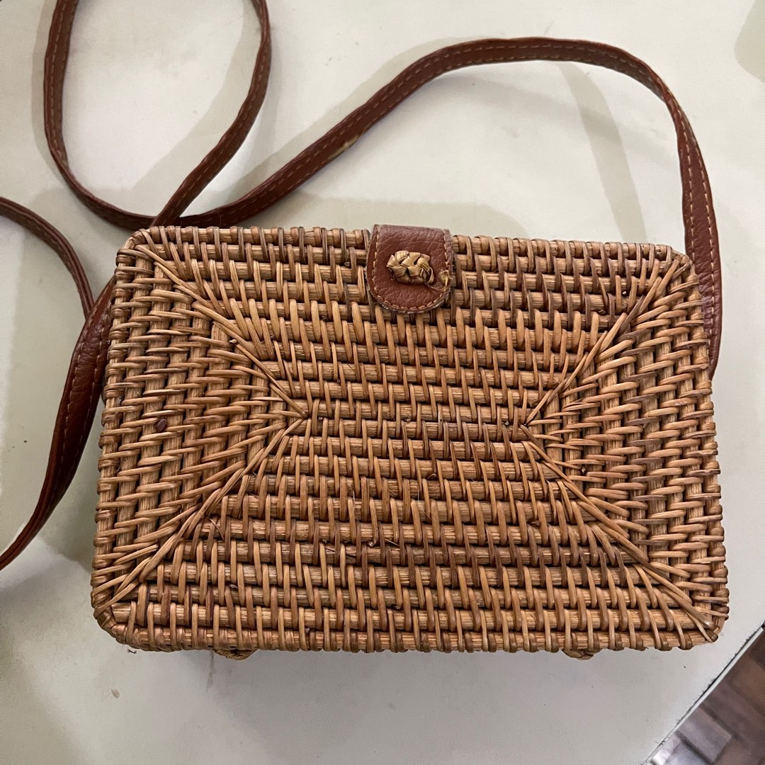 RATTAN BODY BAG from Thailand, Women's Fashion, Bags & Wallets, Beach ...