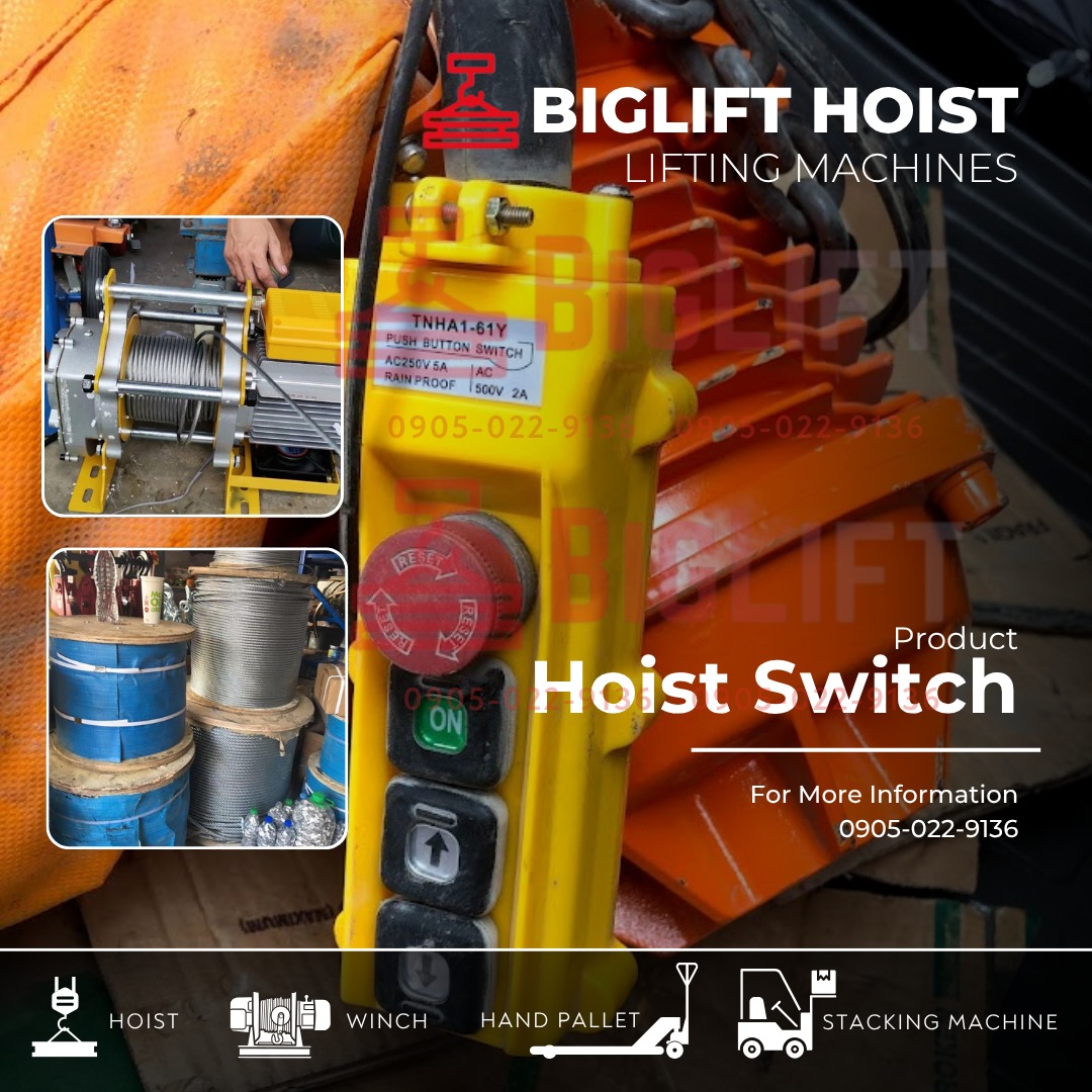 Remote Type Hoist Switch - Push Button Switch - Tripod, Electric Hoist ...