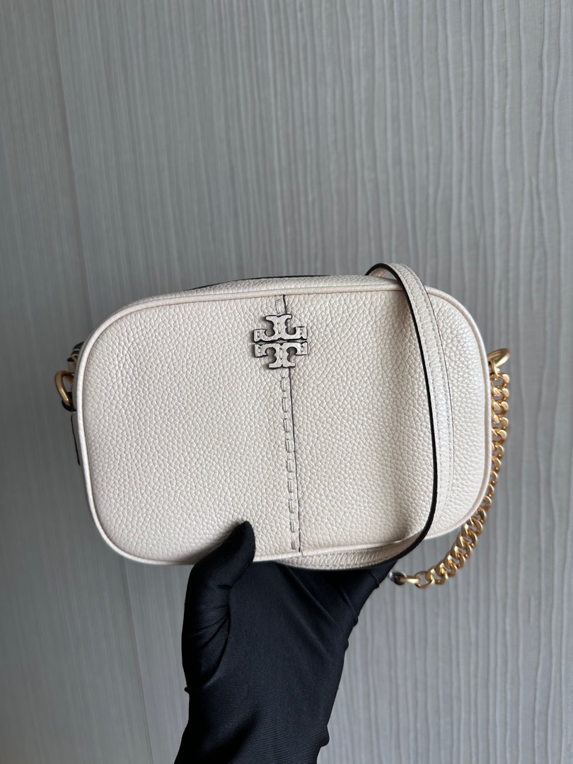 (Rtp $600) Tory Burch McGraw Camera Crossbody Bag in Cream Beige, Women ...