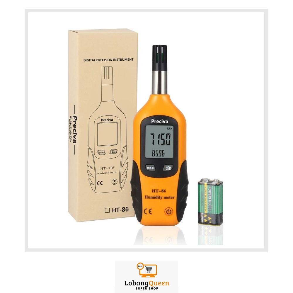 [sg stock] Preciva Digital Psychrometer Thermo-Hygrometer, LCD Mini ...