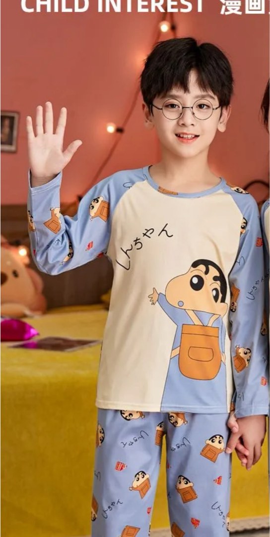 Shin crayon boy sleeping clothes, Babies & Kids, Babies & Kids Fashion ...
