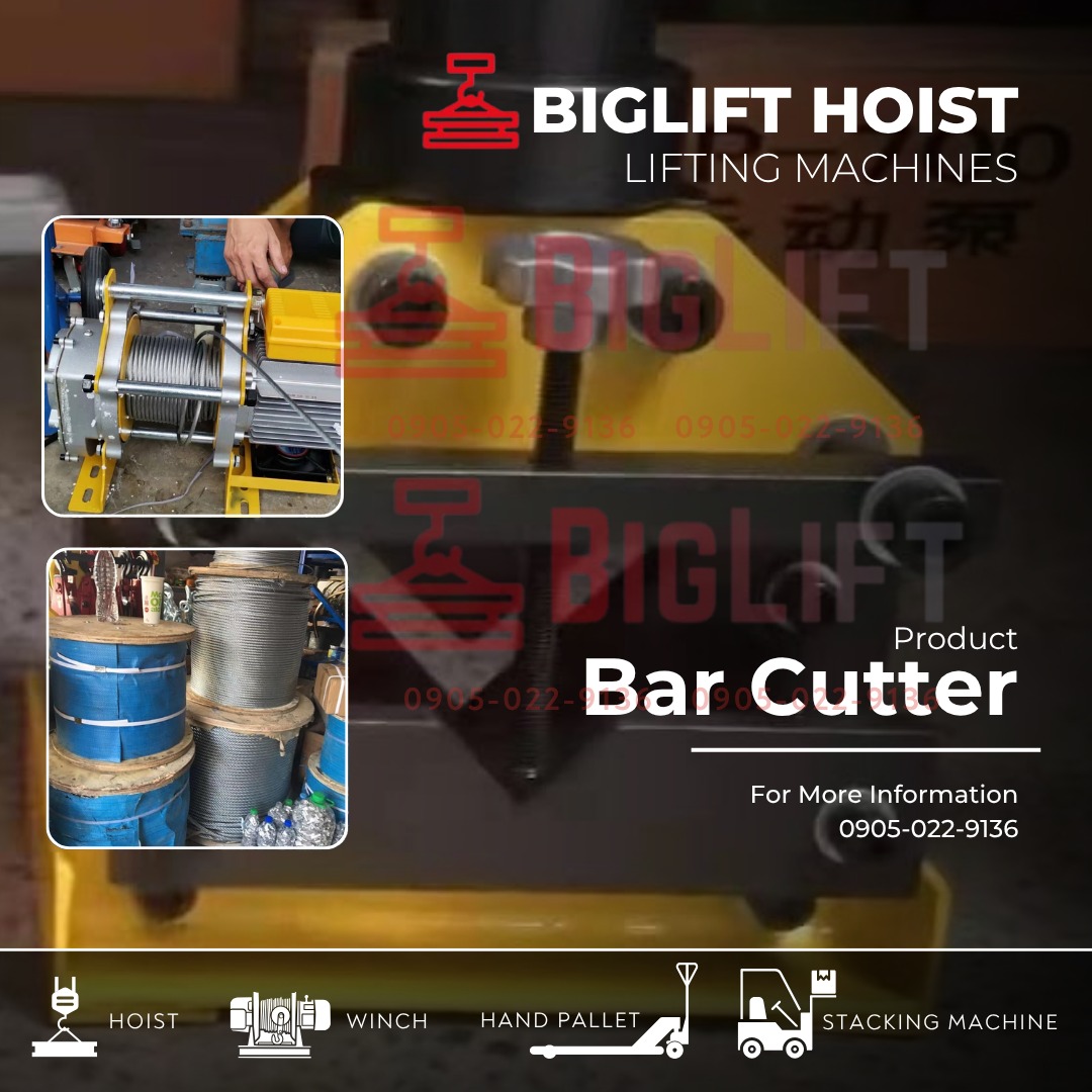 Steel Bar Cutter Machine - Rebar Cutter - Gear Puller, Lifting Net ...