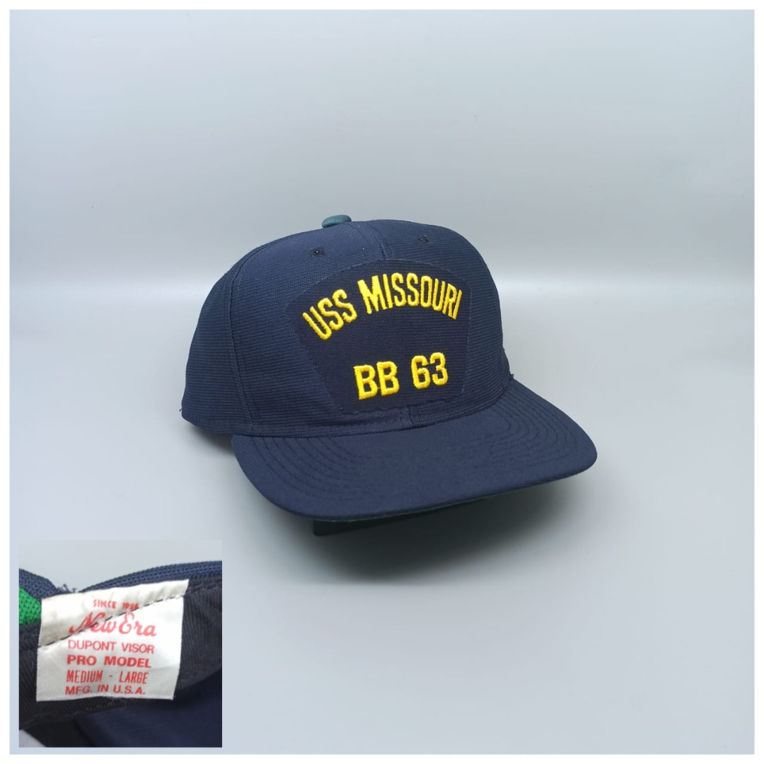 Topi New Era Pro model USS Missouri Cap Vintage Second 294, Fesyen Pria ...