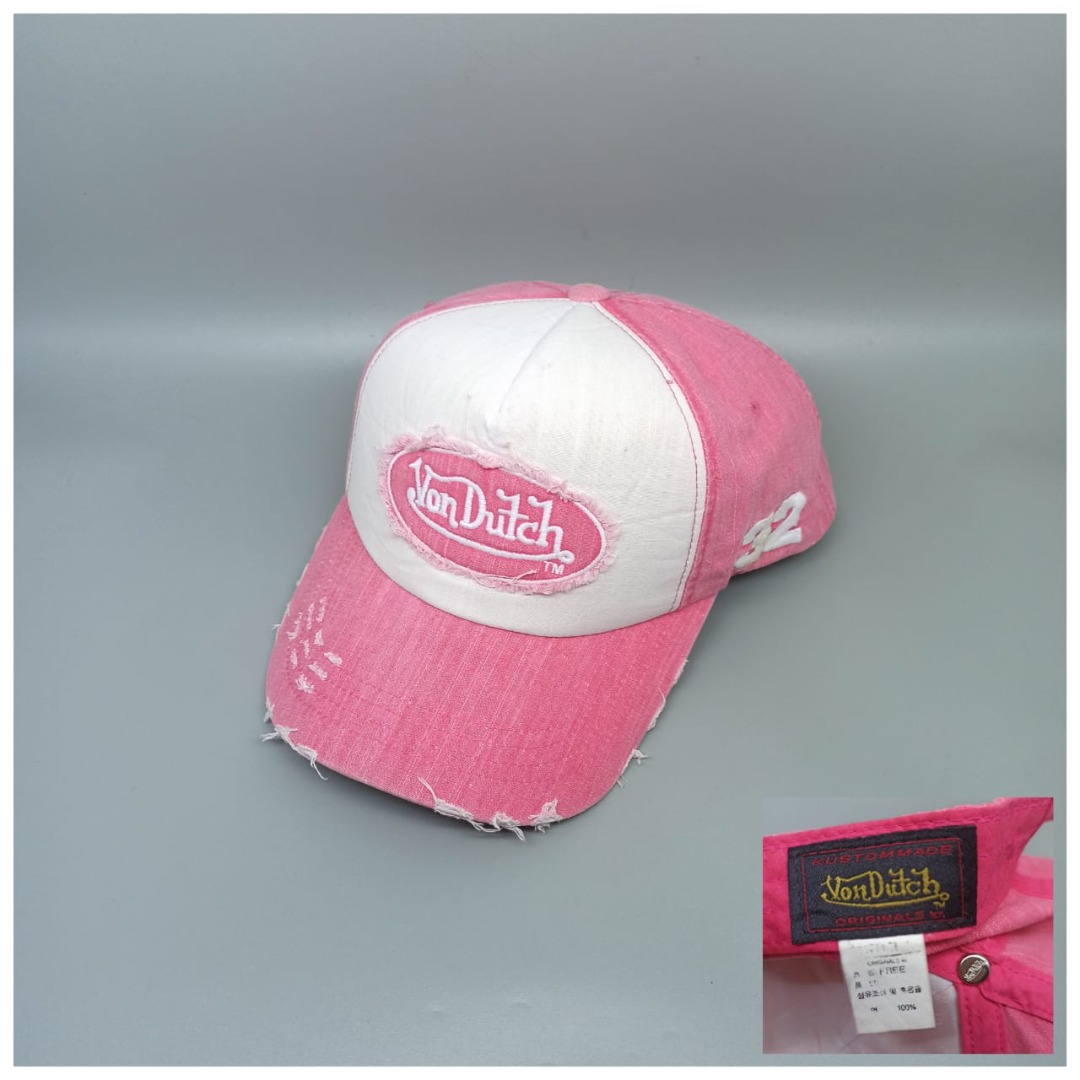 Topi Vondutch Cap Ripped Motif Second Preloved Original 293, Fesyen ...