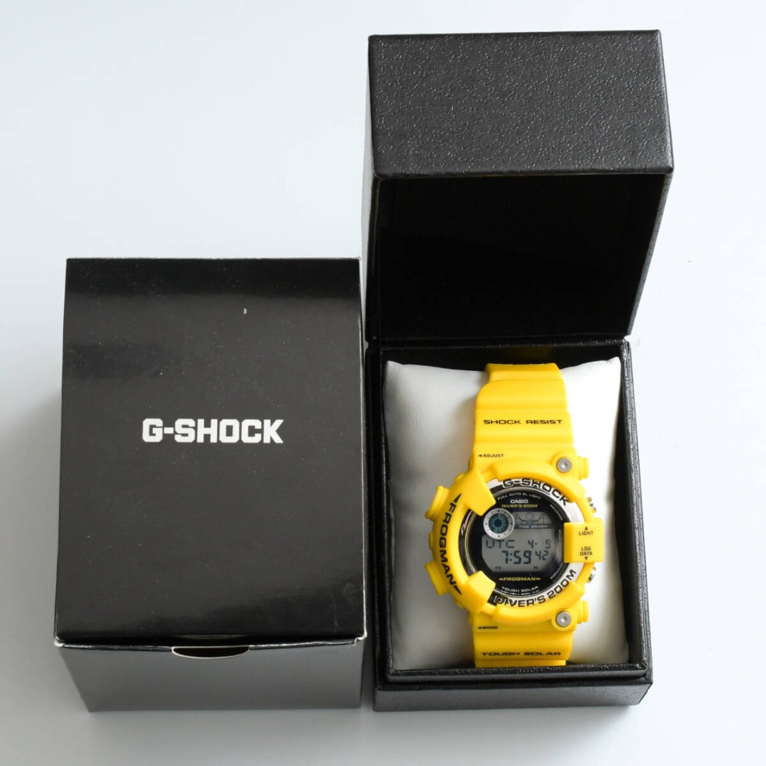 Unused G-SHOCK GF-8250 FROGMAN Tough Solar Yellow Frogman G-Shock CASIO ...