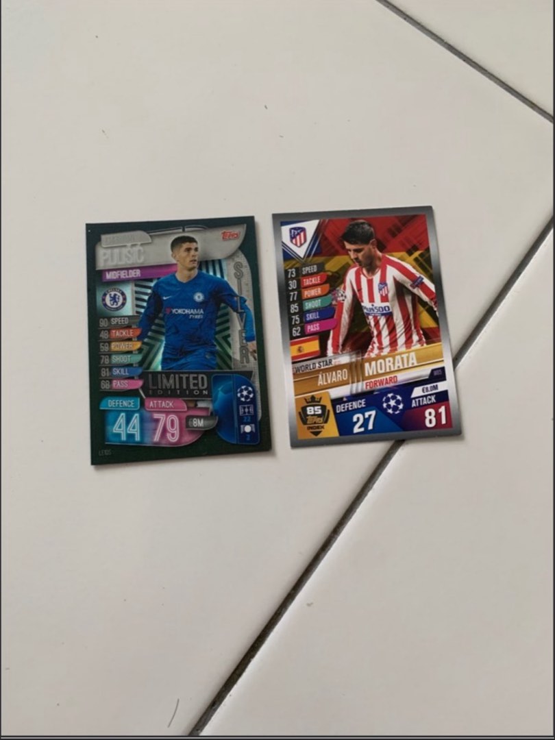 Vintage Football Collection Cards - Christian Pulisic and Alvaro Morata ...