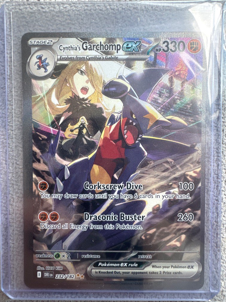 WTS/WTT Pokemon Destined Rivals Cynthia’s Garchomp SIR [OFF CENTERED ...