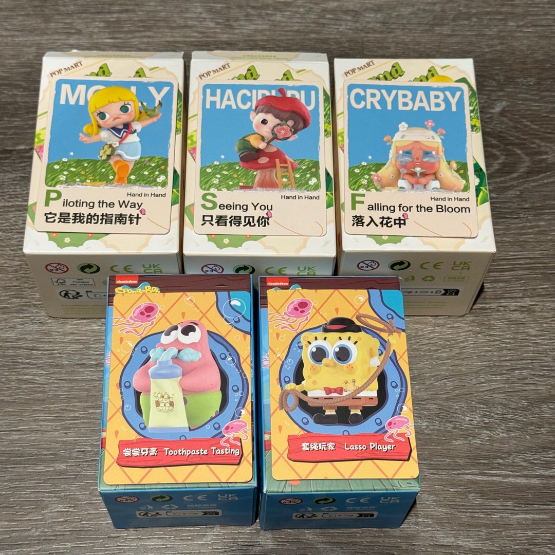WTS/WTT: Popmart Hand In Hand Crybaby Hacipupu Kubo Molly Spongebob ...