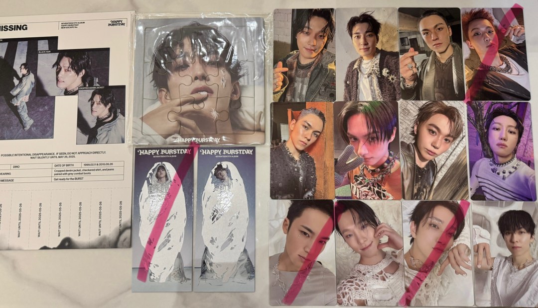 WTT SEVENTEEN SVT 5th Album Happy Burstday photocards pcs, Hobbies ...