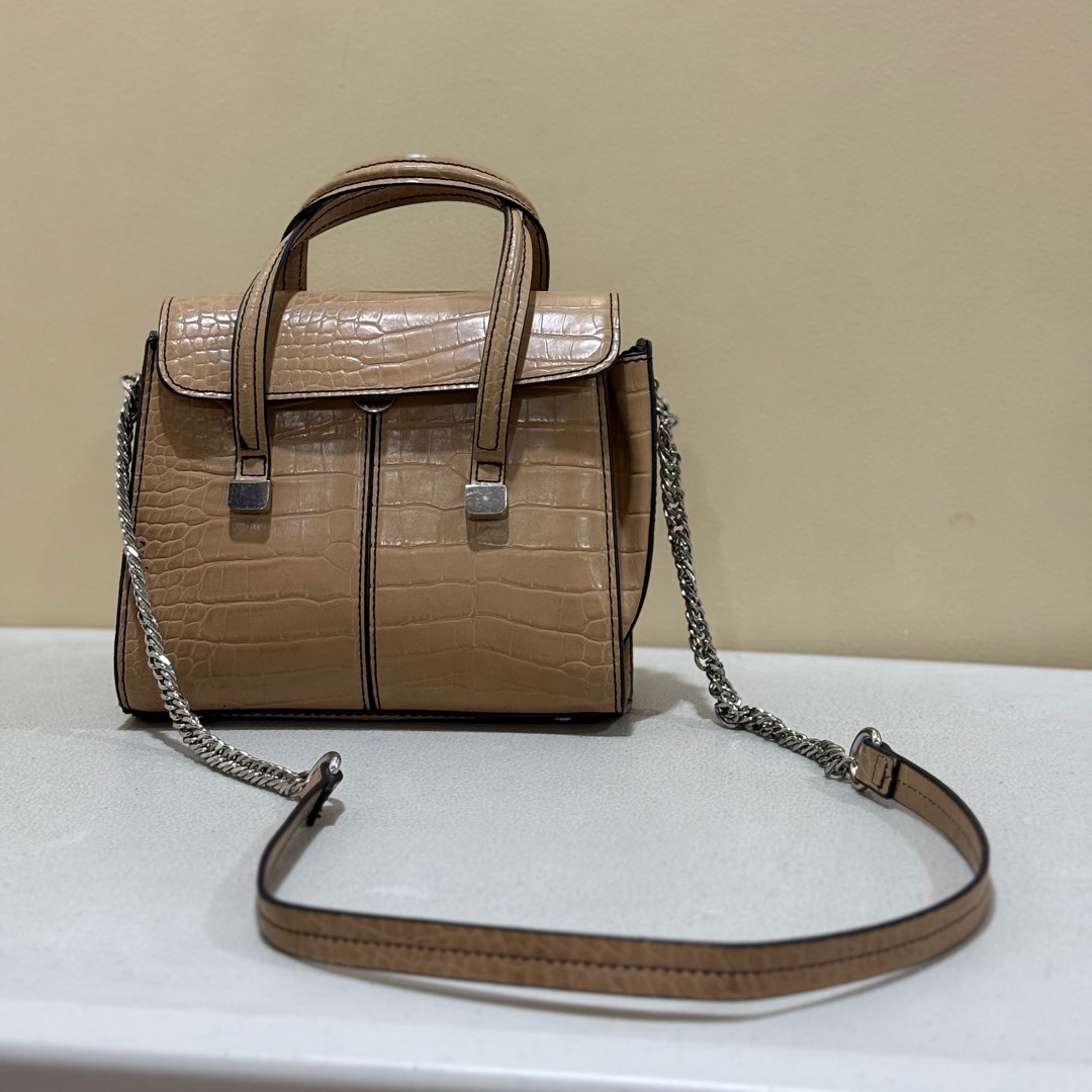 Zara Crocodile Shoulder/Body Bag, Women's Fashion, Bags & Wallets ...