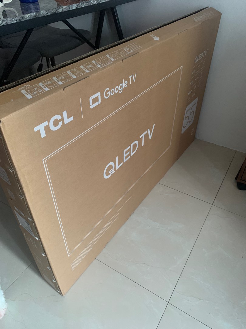 55 inche empty TV Box, TV & Home Appliances, TV & Entertainment, TV on ...