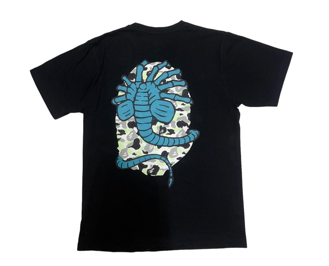 Bape x Alien Tee (Rare), Men's Fashion, Activewear on Carousell