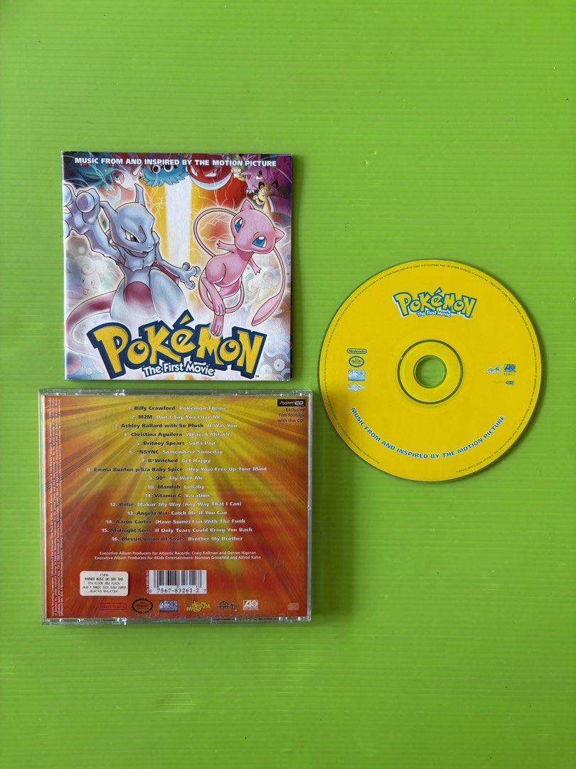 CD Pokemon The First Movie Soundtrack Featuring N’sync 98 Degree ...