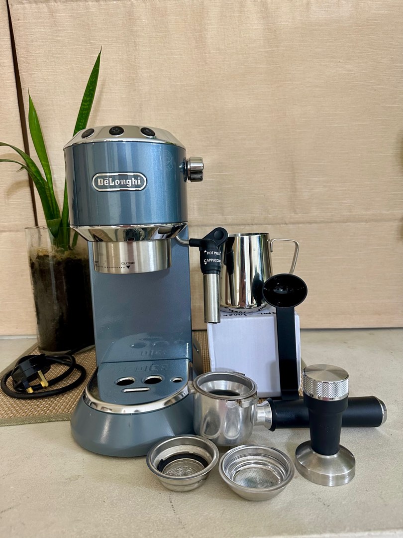 Delonghi dedica style ec785 metallic blue espresso pump Coffee Machine ...