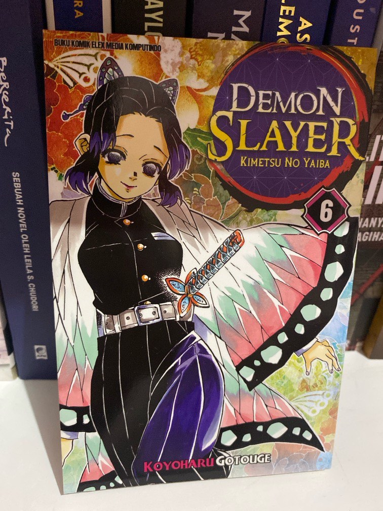 Demon slayer vol 6 by koyohatu gotouge, Buku & Alat Tulis, Komik dan ...