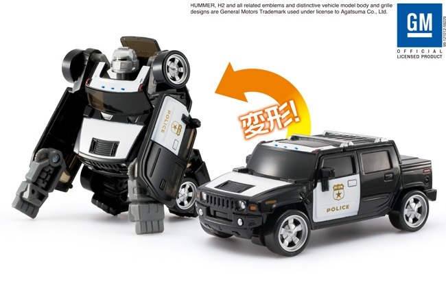 Diarobo GM Hummer H2 SUT (Police) Security Kong transformers, 興趣及遊戲, 玩具 ...