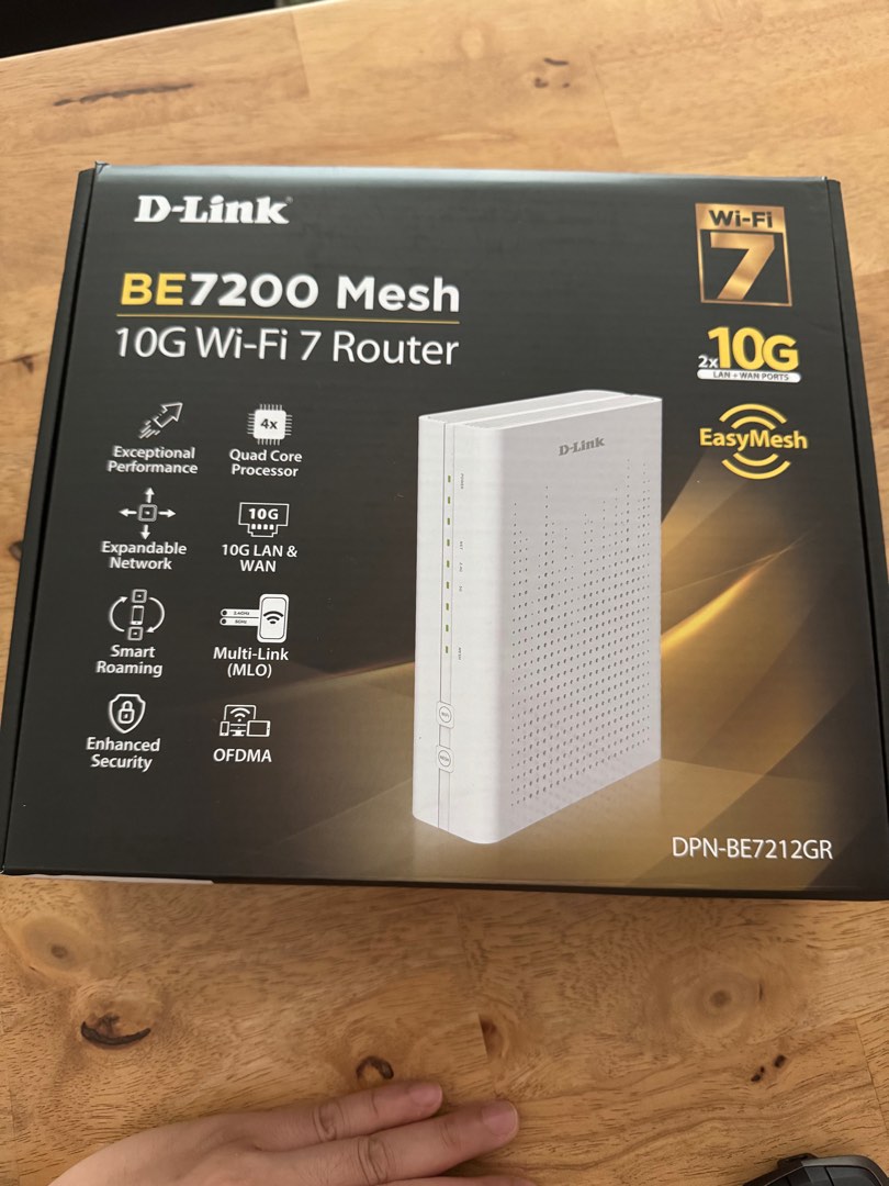 D-link BE7200 Mesh Wi-Fi 7 router, Computers & Tech, Parts ...