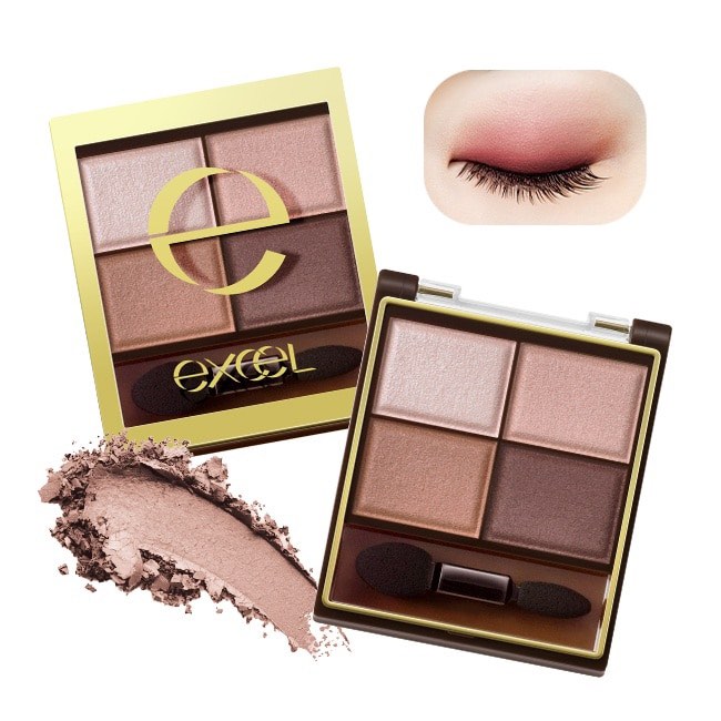 EXCEL 裸色深邃眼影SR07薰衣草粉棕(限定), 香水、美妝、保養, 臉部彩妝、保養與清潔, 化妝品在旋轉拍賣