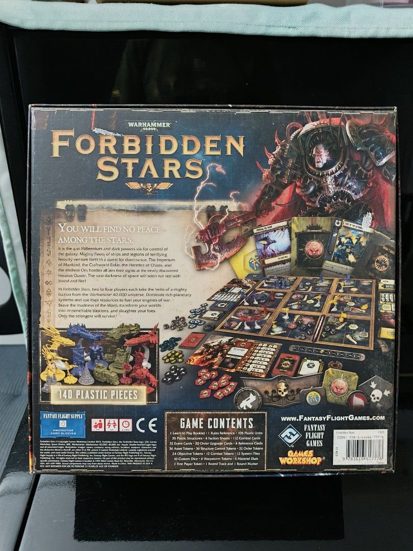 FFG Warhammer 40K Forbidden Stars Board Game + Organiser Set COMPLETE ...
