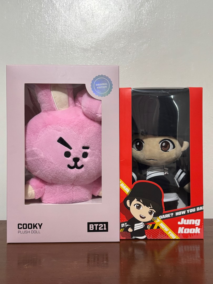 FOR SALE: BT21 Original Edition Cooky Doll + BTS TinyTan Mic Drop Plush ...