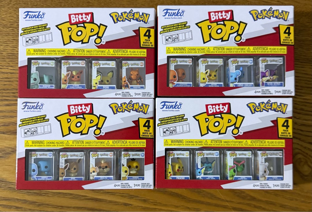 Funko Bitty Pop! Pokemon Set, Hobbies & Toys, Toys & Games on Carousell
