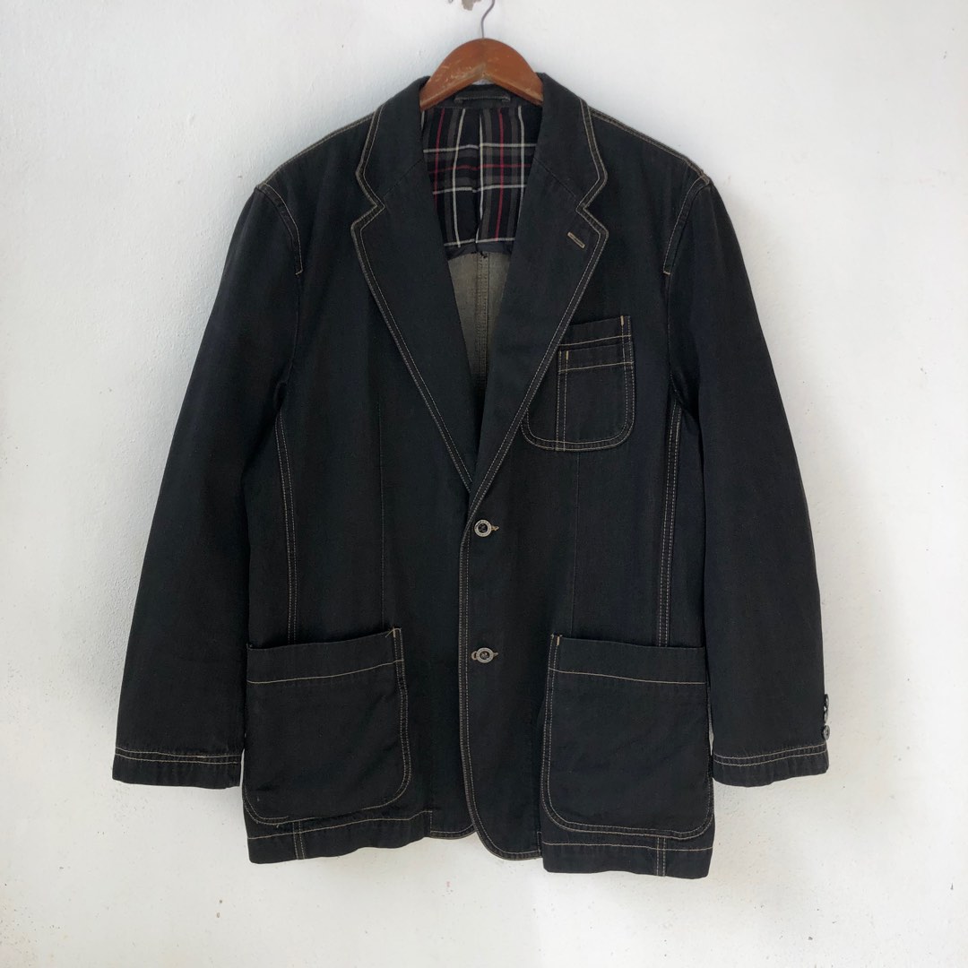G-STAGE denim chore jacket, Men's Fashion, Coats, Jackets and Outerwear ...