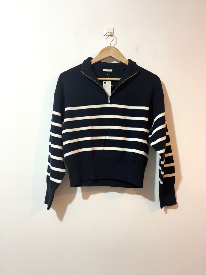 GU Half Zip Sweater, Women's Fashion, Tops, Others Tops on Carousell