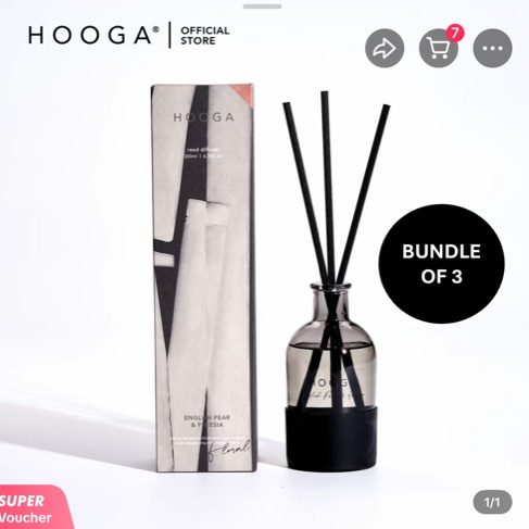 hooga black series reed diffuser, Furniture & Home Living, Home Decor ...