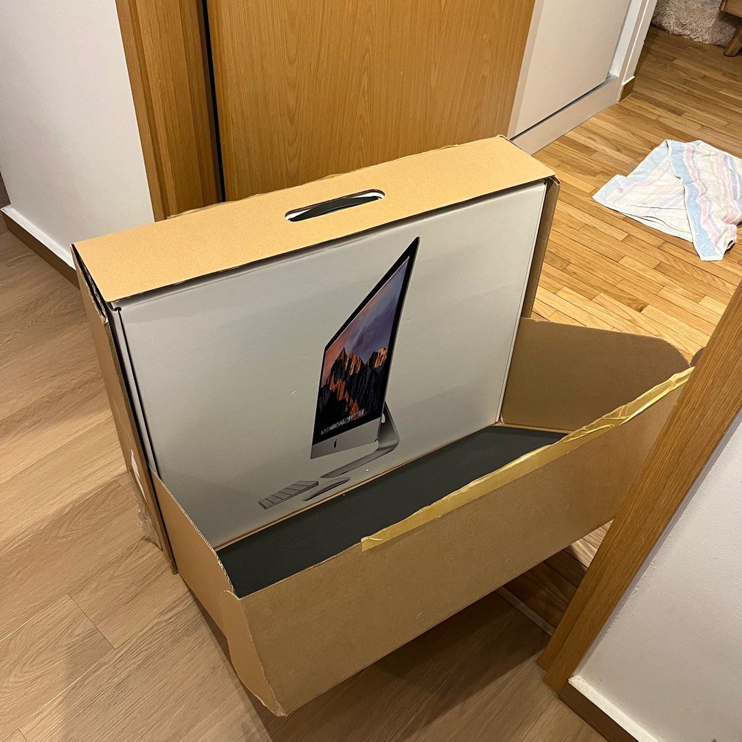 iMac Box and delivery packaging box all in one! Perfect when you need ...