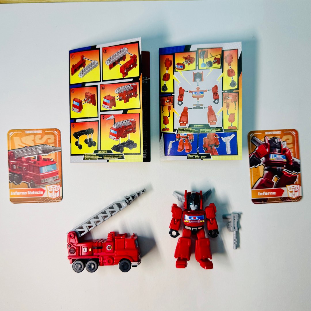 Inferno and Inferno Vehicle (Blokees Transformers Defender Version 02 ...