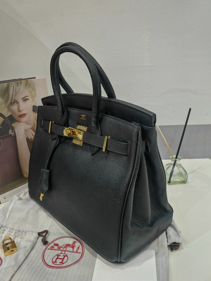 Japan Surplus Hermes Genuine Togo Leather, Luxury, Bags & Wallets on Carousell