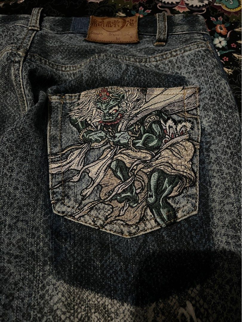KARAKURI TAMASHI ONI SNAKE SKIN JEANS DOGTOWN SUKAJAN EVISU MOMOTARO ...