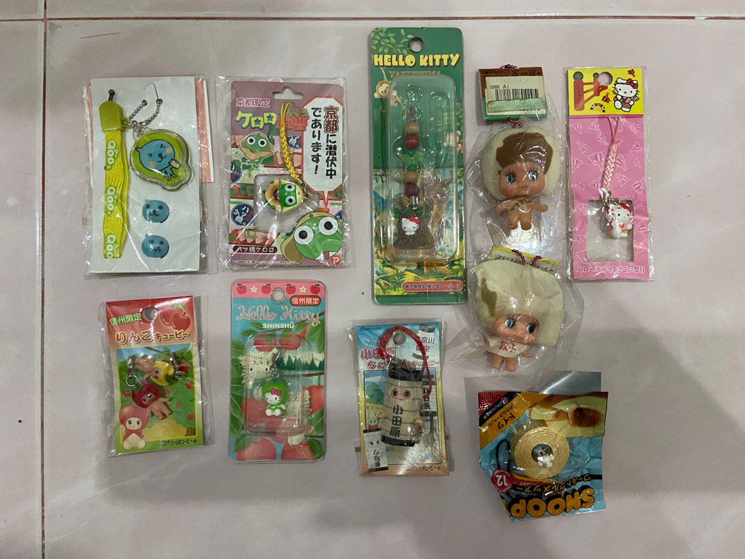 Kewpie baby,hello kitty,sonny angel,toro inoue, tamagotchi keychain ...