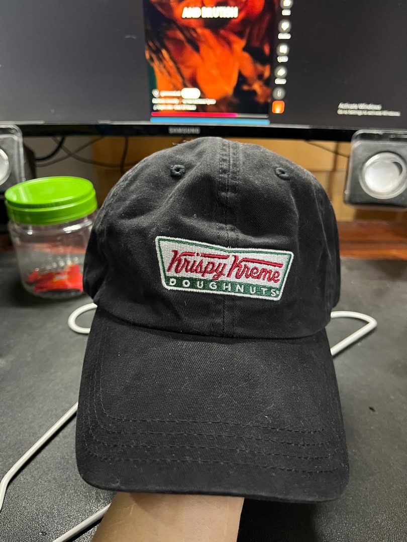 Krispy Kreme work baseball Cap official, Men's Fashion, Watches ...