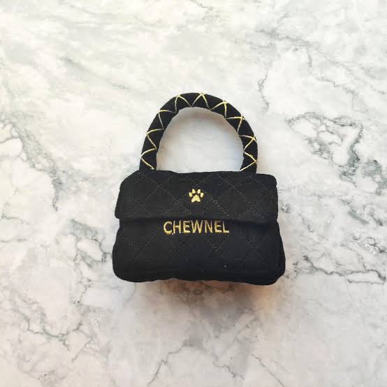 Luxury Chewnel Dog Squeaky Plush Toy Chanel Bag, Hobbies & Toys, Toys ...