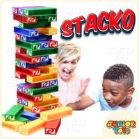 Mainan Anak Tower Stacko Menara Balok Susun Permainan Seru Keluarga Kelompok Teman Stacking Toys ...