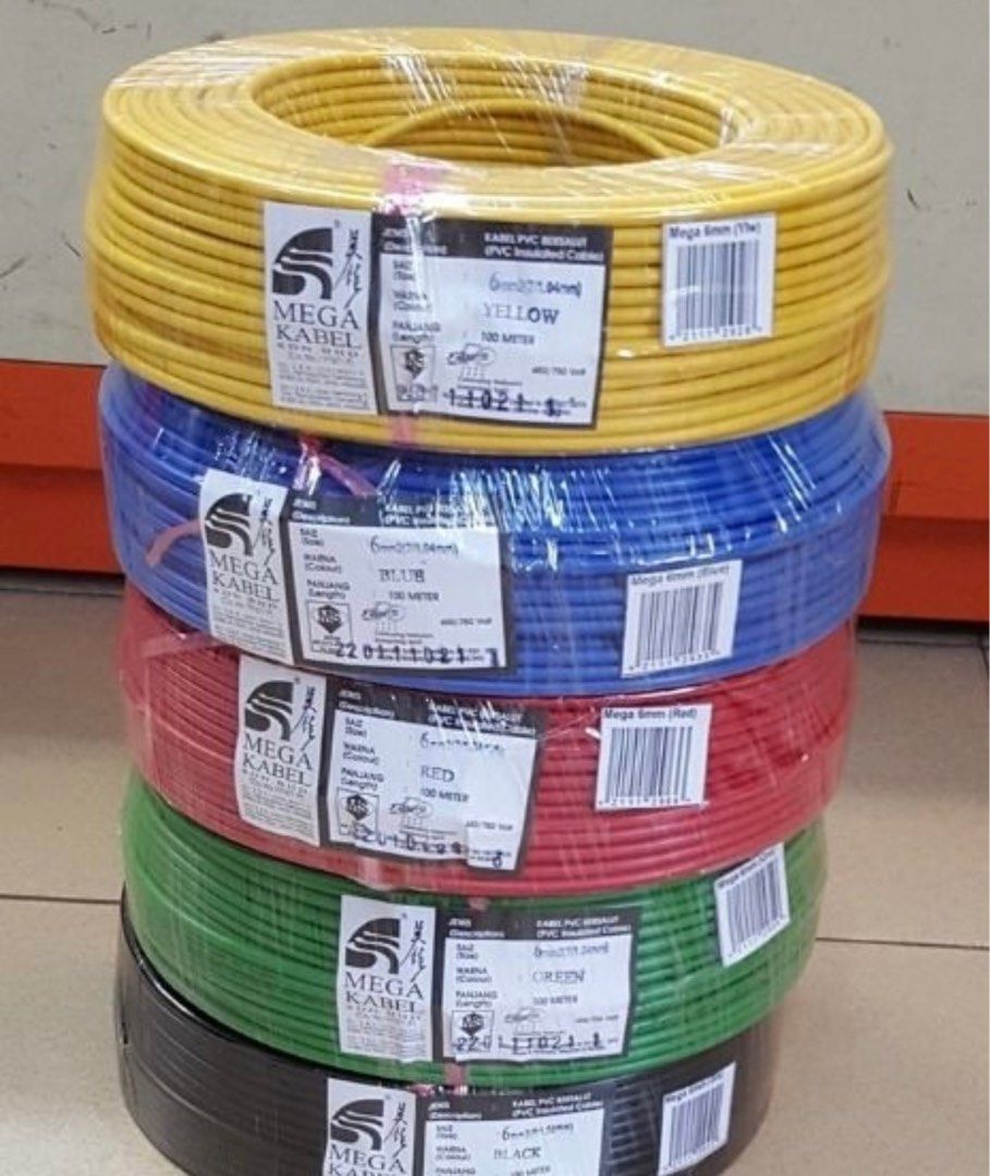 Mega Kabel 6mm Wiring, Looking For on Carousell