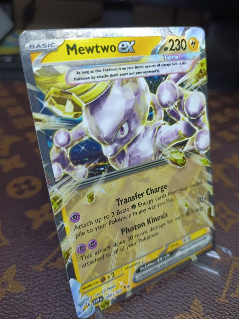 Mewtwo ex Tera - 058/182 Ultra Rare (Paradox Rift) Pokemon Card 2023 ...