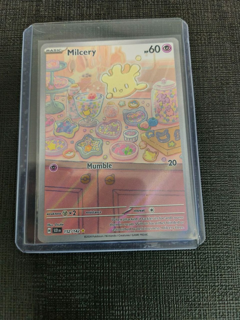 Milcery Illustration Rare Pokemon Card, Hobbies & Toys, Toys & Games on ...