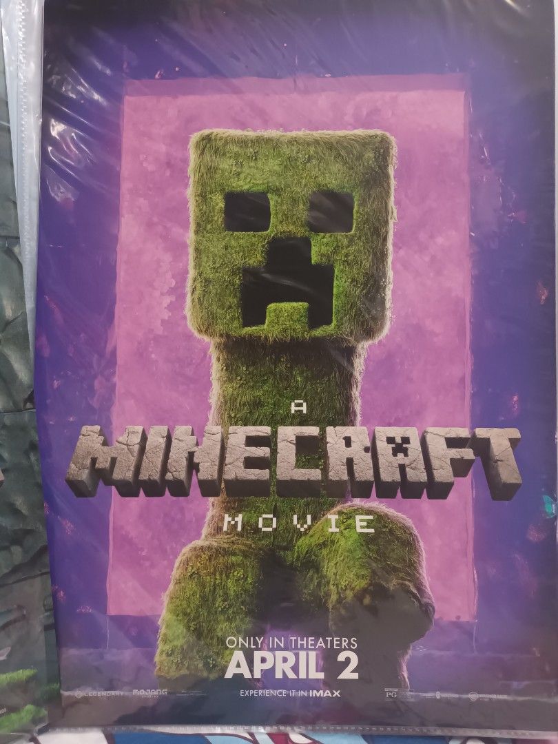 Minecraft creeper imax a3 poster, 興趣及遊戲, 收藏品及紀念品, 郵票及印刷品 - Carousell