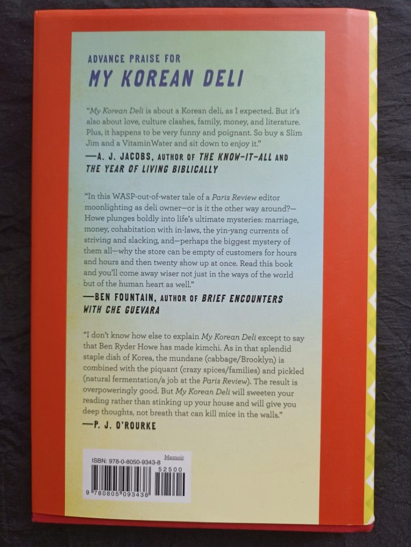 My Korean Deli (Hardcover with Dust Jacket) by Ben Ryder Howe, RM50 ...