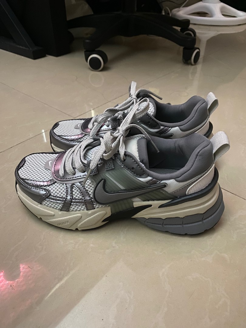 Nike V2K silver, Women's Fashion, Footwear, Sneakers on Carousell