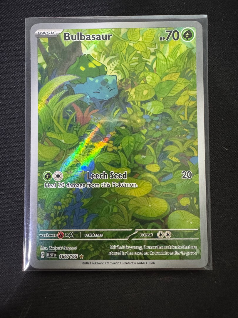 Pokemon Bulbasaur IR (Eng 151), Hobbies & Toys, Toys & Games on Carousell