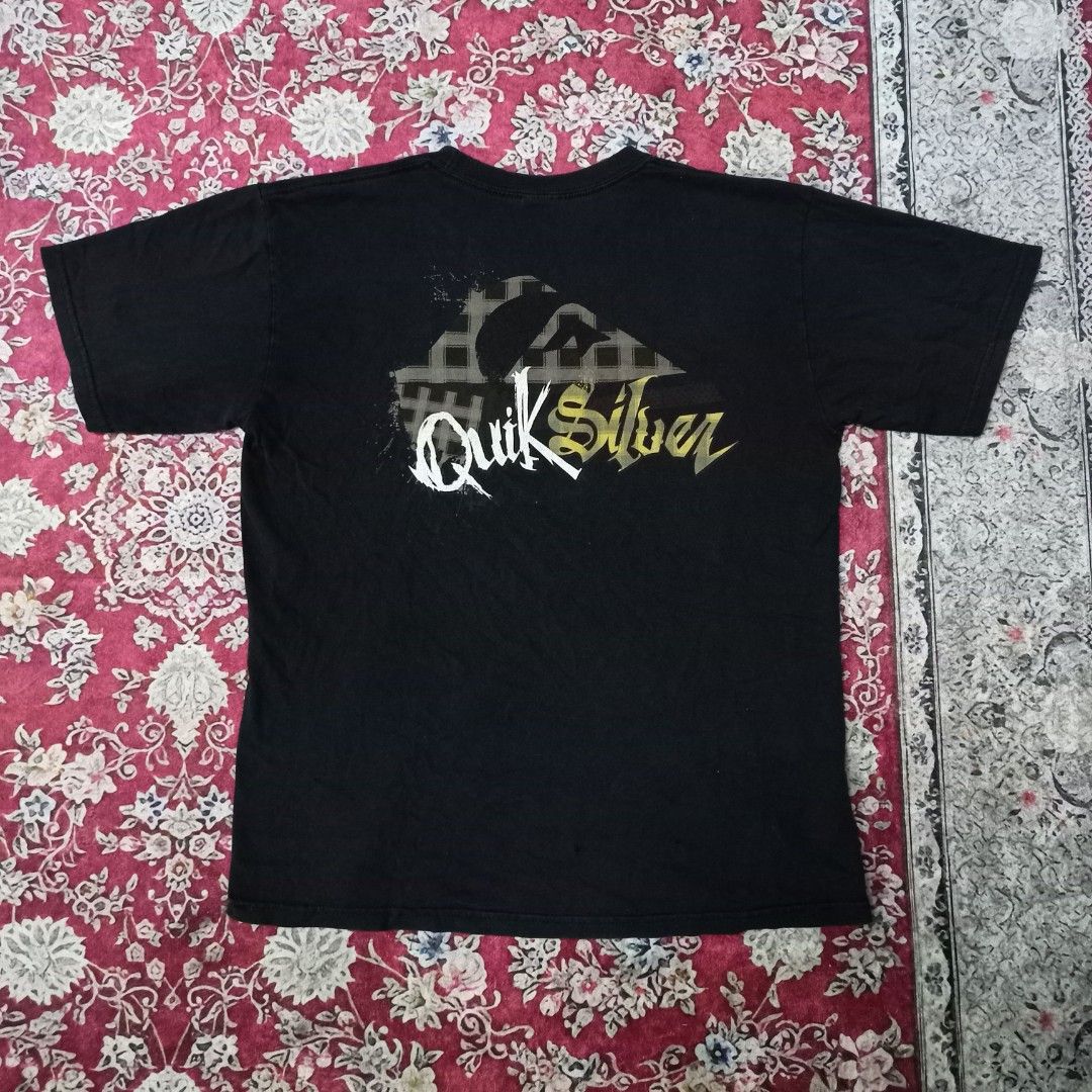 QUICKSILVER TSHIRT CENTER LOGO BACKHIT, Men's Fashion, Tops & Sets ...