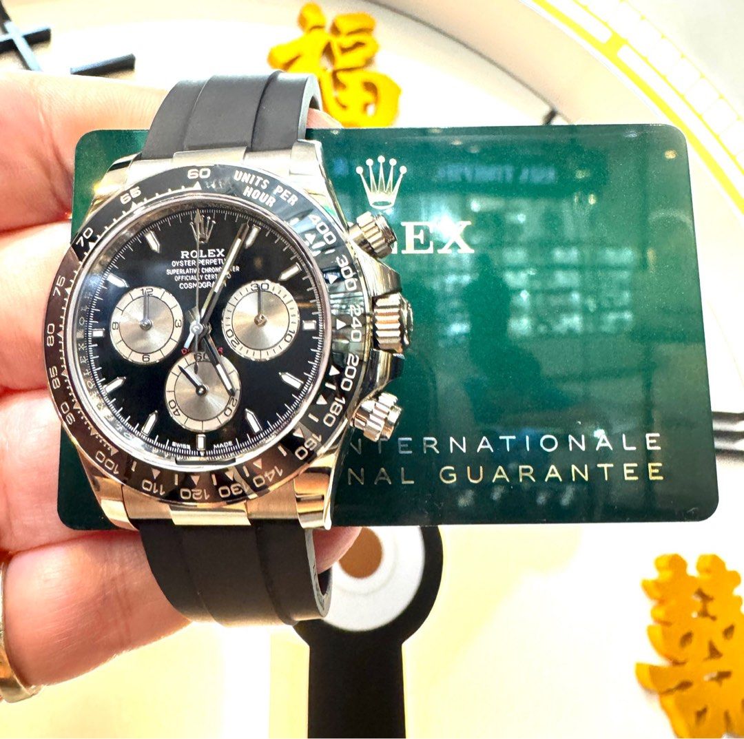 Rolex 126519ln Daytona Wg oysterflex Baby Lemans black dial , Luxury ...