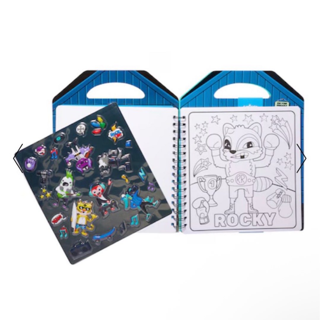 Smiggle besties coloring book with reusable stickers / buku mewarnai ...