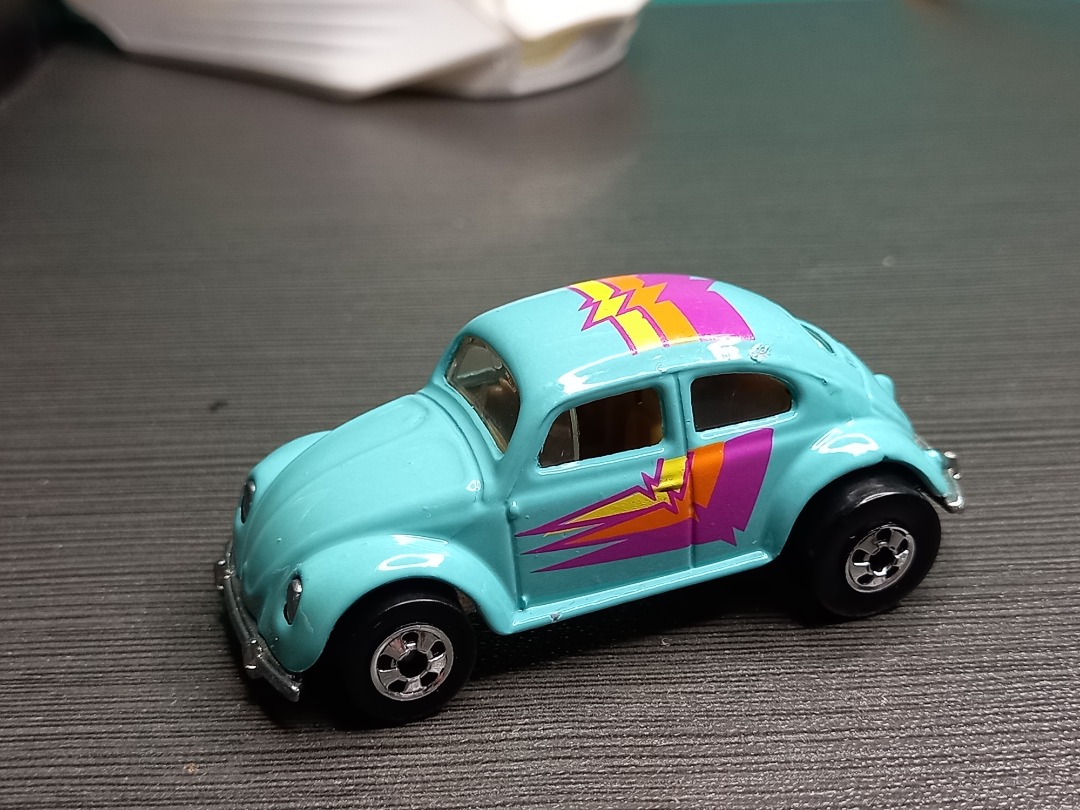 Speed Fleet Turquoise V.W. Bug Beetle #7671 Vintage 1988 Mattel Hot ...
