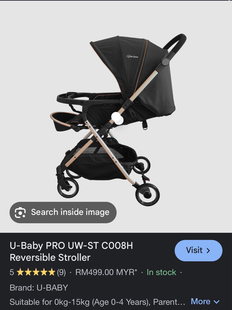 Stroller U Baby Pro Blac Series, Babies & Kids, Going Out, Strollers on ...