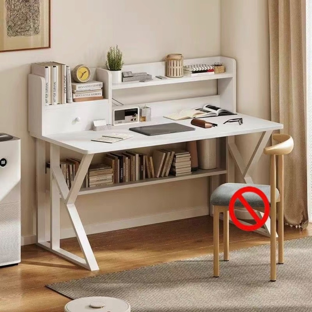 Study Table With Shelf | Writing Table Bookshelf | Office Desk ...