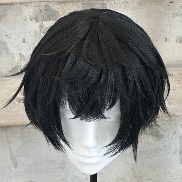 Styled Black wig cosplay kowloon generic romance, Beauty & Personal ...